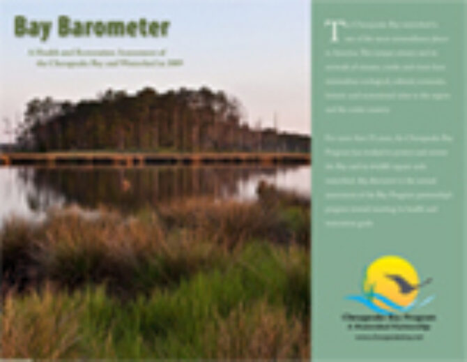 Bay Barometer: Health and Restoration of the Chesapeake Bay Watershed ...