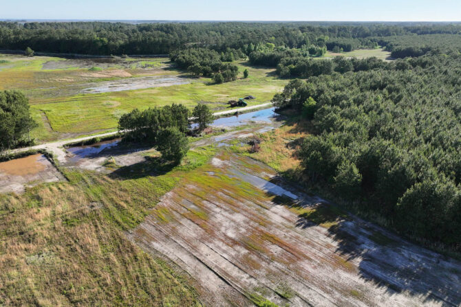 Nearly 150 acres of wetlands restored at Doe Creek Wildlife Management Area