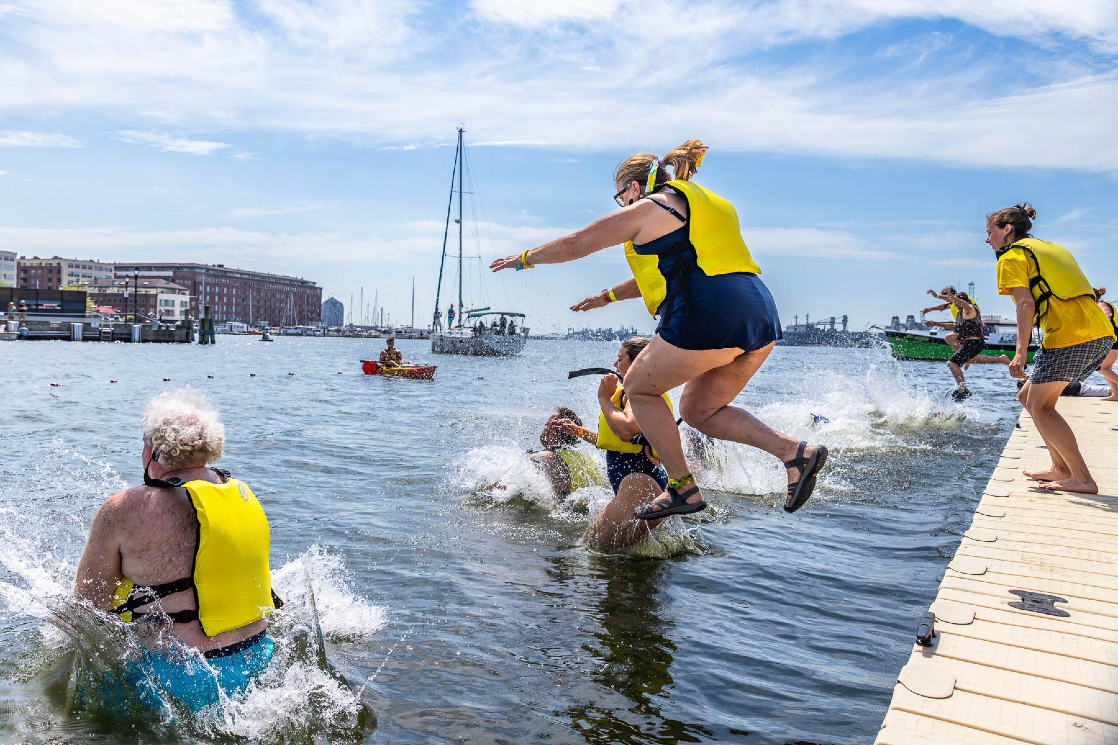Baltimoreans swim again at Harbor Splash 2024