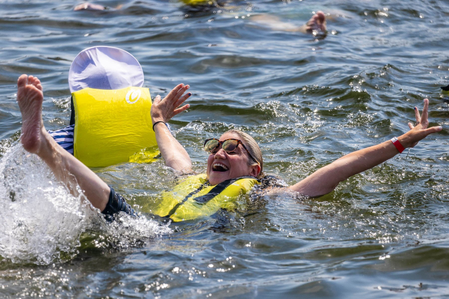 Baltimoreans swim again at Harbor Splash 2024